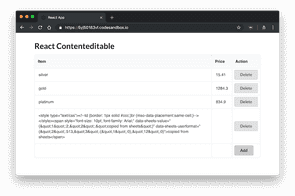 Using Content Editable Elements in JavaScript (React) | Tania's Website