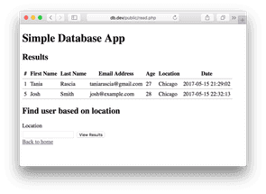 Build a PHP & MySQL CRUD Database App From Scratch | Tania's Website