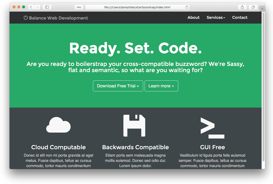 How to Use Bootstrap, a CSS Framework | Tania's Website