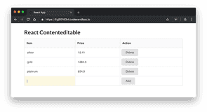 Using Content Editable Elements in JavaScript (React) | Tania Rascia's ...